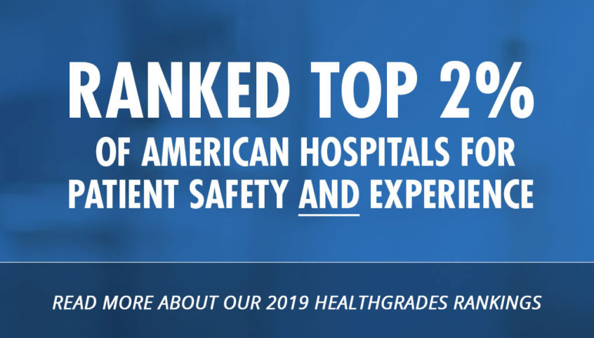 Ranked Top 2% Healthgrades Award Claim - Oneida Health