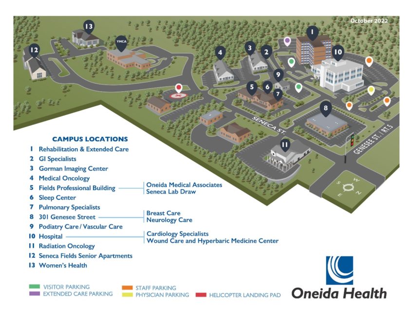 Oneida Health Campus Map October 2022_1320_1023_Fitness_Center - Oneida ...