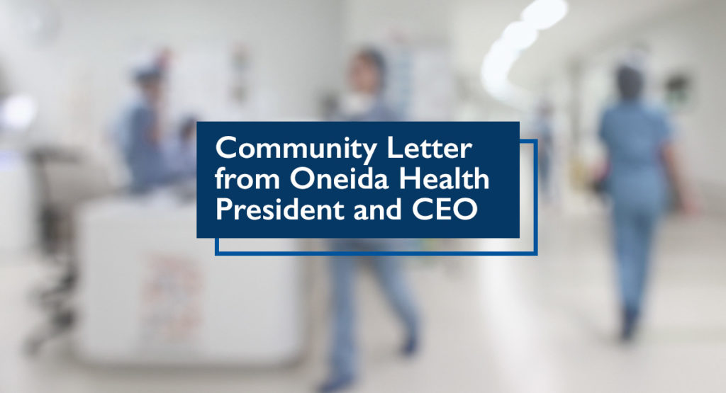 community-letter-oneida-health - Oneida Health